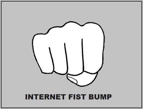 NPRauch JonCampbellGAN Ned: The "high five" is out. The "internet fist ...