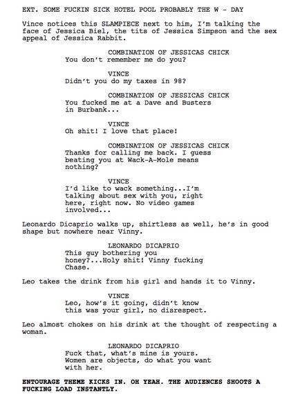 Entourage Movie Script