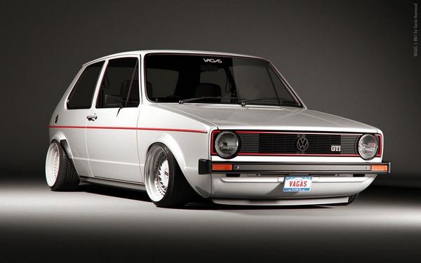 Slammed Vw Golf Mk1