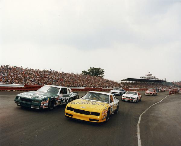 Geoff Bodine & Harry Gant during the Wrangler Sanfor-Set 400. Richmond ...