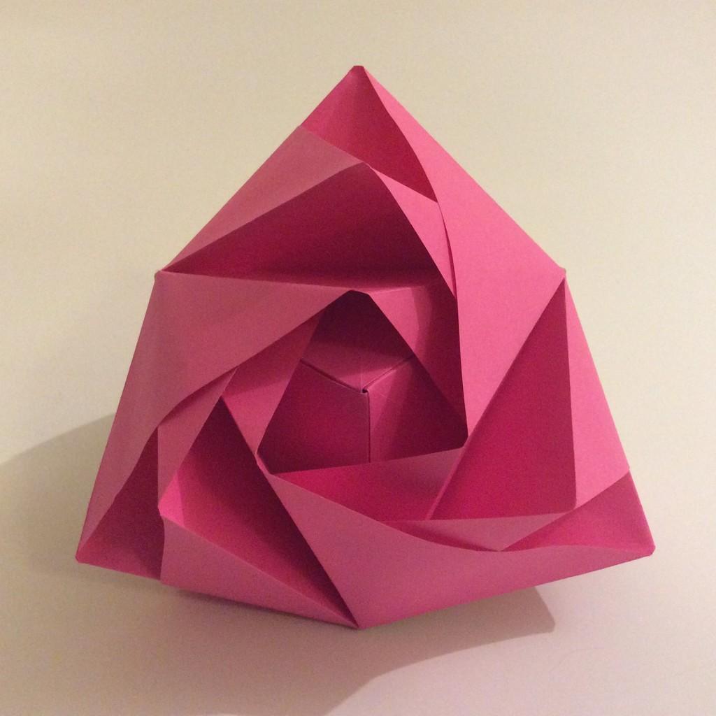 Origami Rose Cube Instructions
