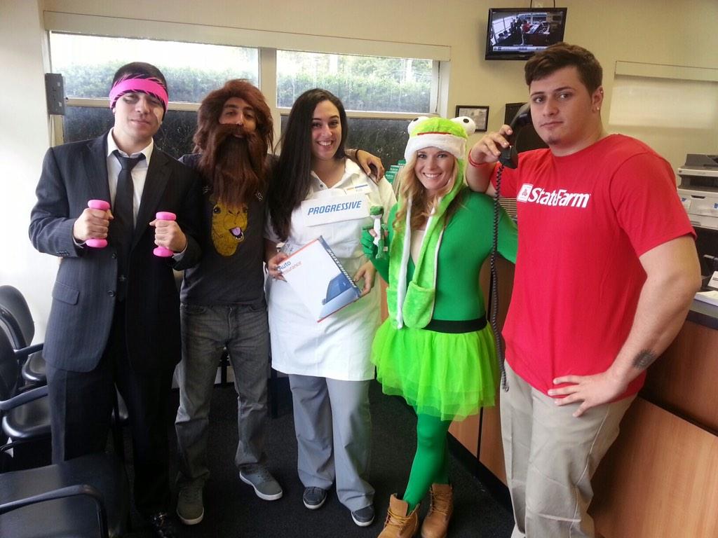 Mayhem State Farm Costume