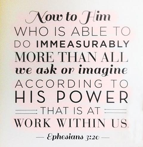 Ephesians 3 20 Niv