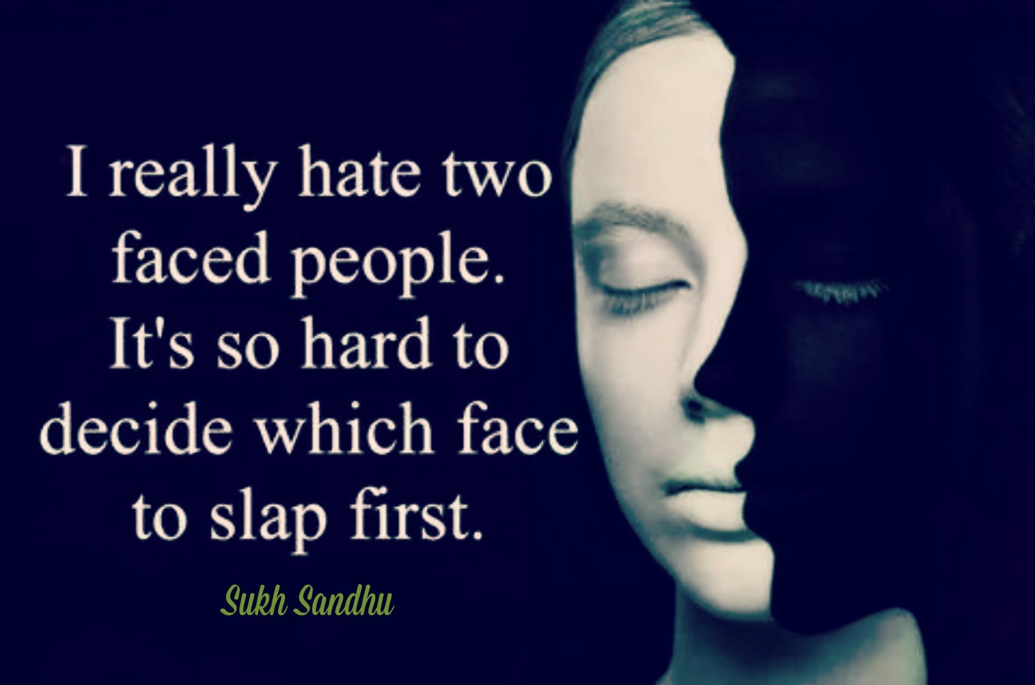 Two Faced People