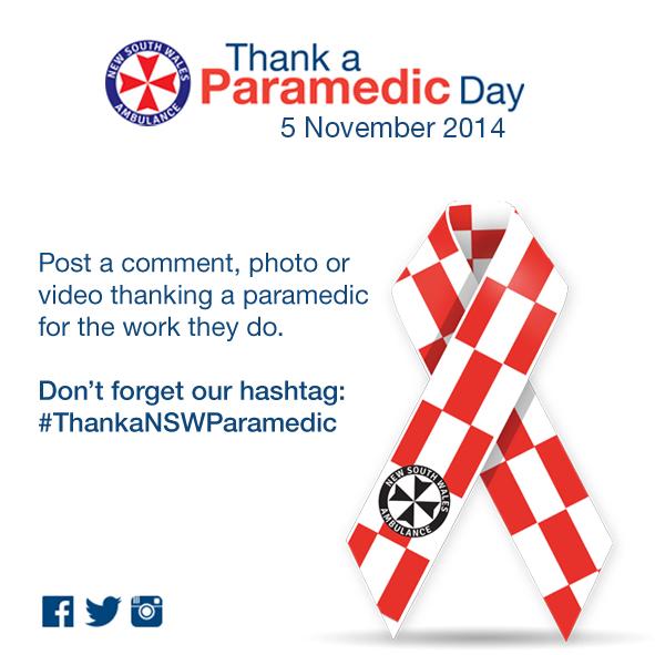 Today is ‘thank a paramedic day’! we're celebrating the staff who work ...