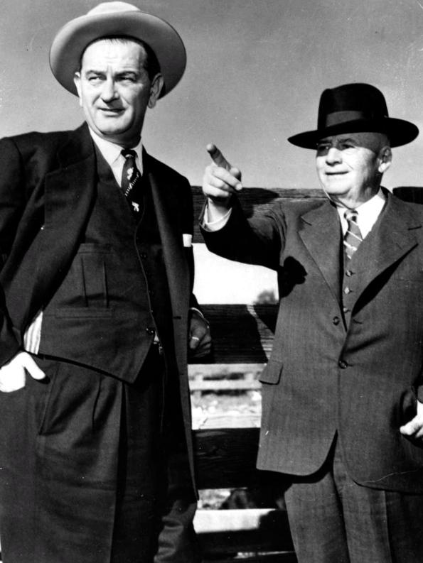 LBJ & Sam Rayburn became Senate Majority Leader & House Speaker as ...