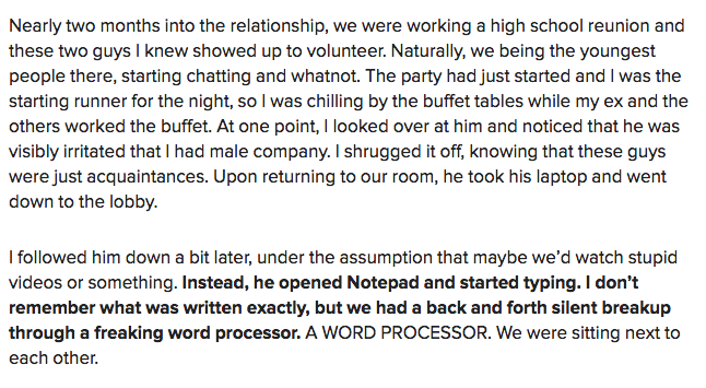 Horrifying Breakup Stories That Will Make You Want To Be Single : 18 ...