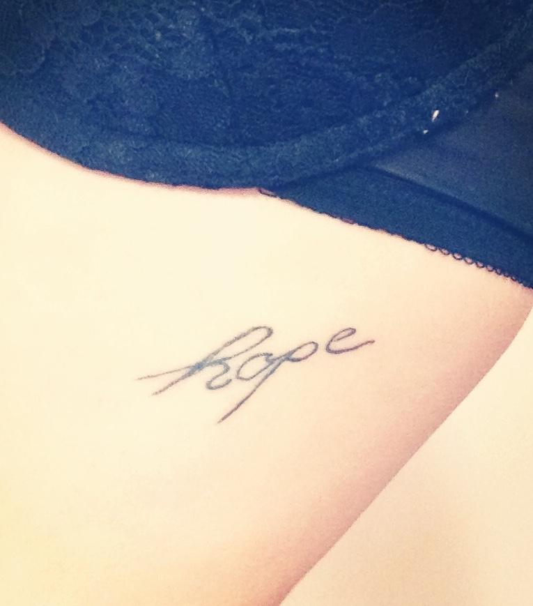 Hope Word Tattoo Designs