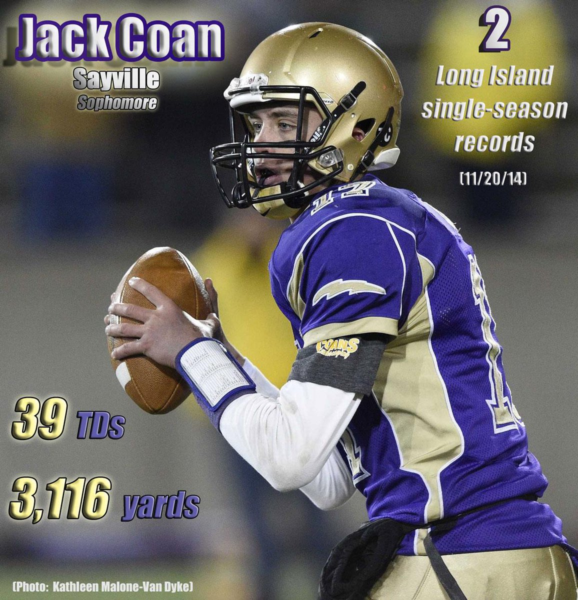 QB Jack Coan set two LI single-season records & Sayville won the ...