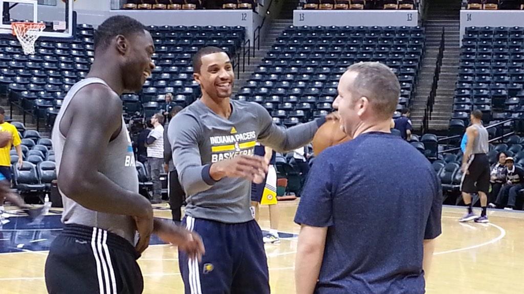 .George_Hill3 and Pacers trainer Josh Corbeil catch up with ...
