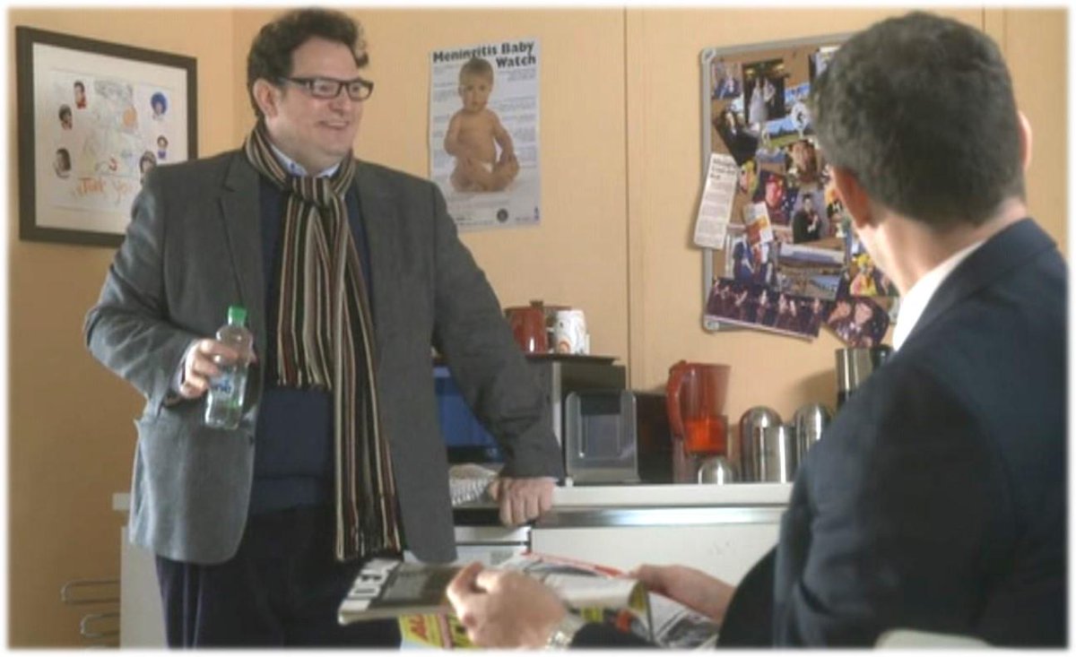 Ian Midlane : Haskey played Ian Midlane BBC Doctors drinking ...