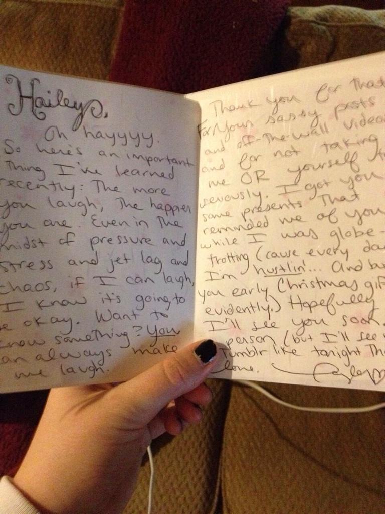 Girl Writing A Letter Tumblr