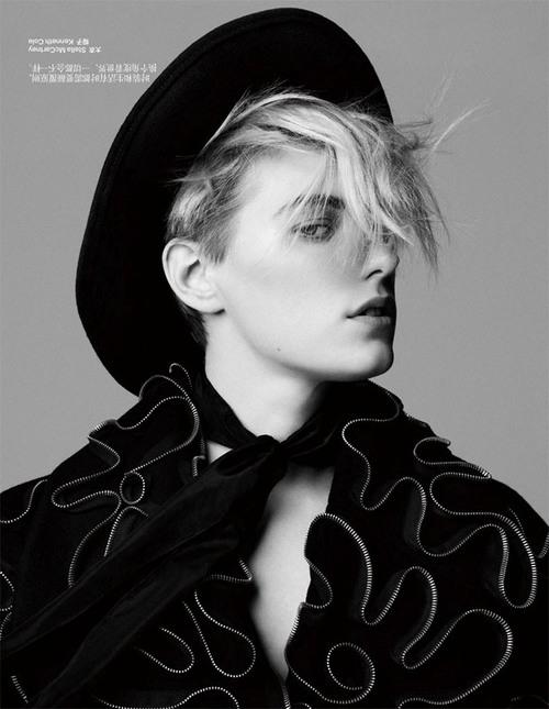 Erika Linder wearing our Gilbert coat with zip embroidery featured in ...
