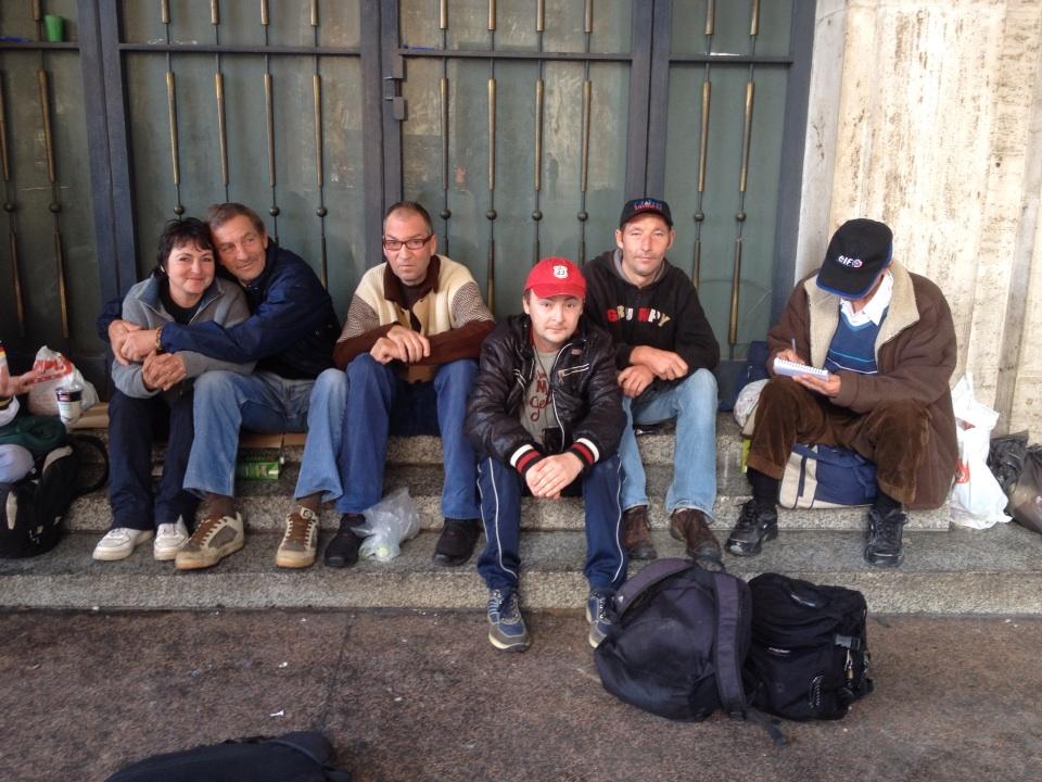 Happy Homeless Person