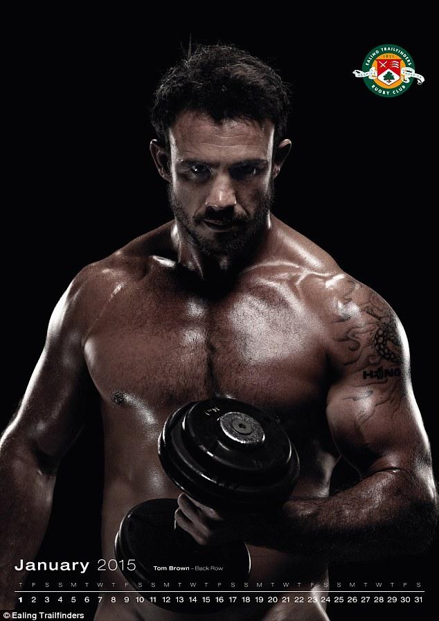 London rugby stars strip for charity calendar to raise funds for former ...