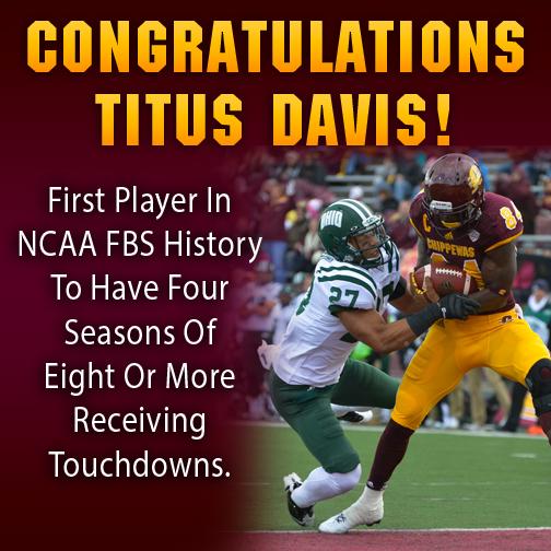 CMU Football on Twitter: "With three TDs yesterday, Titus Davis ...
