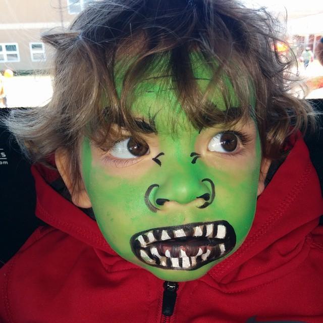 Hulk Face Painting Ideas