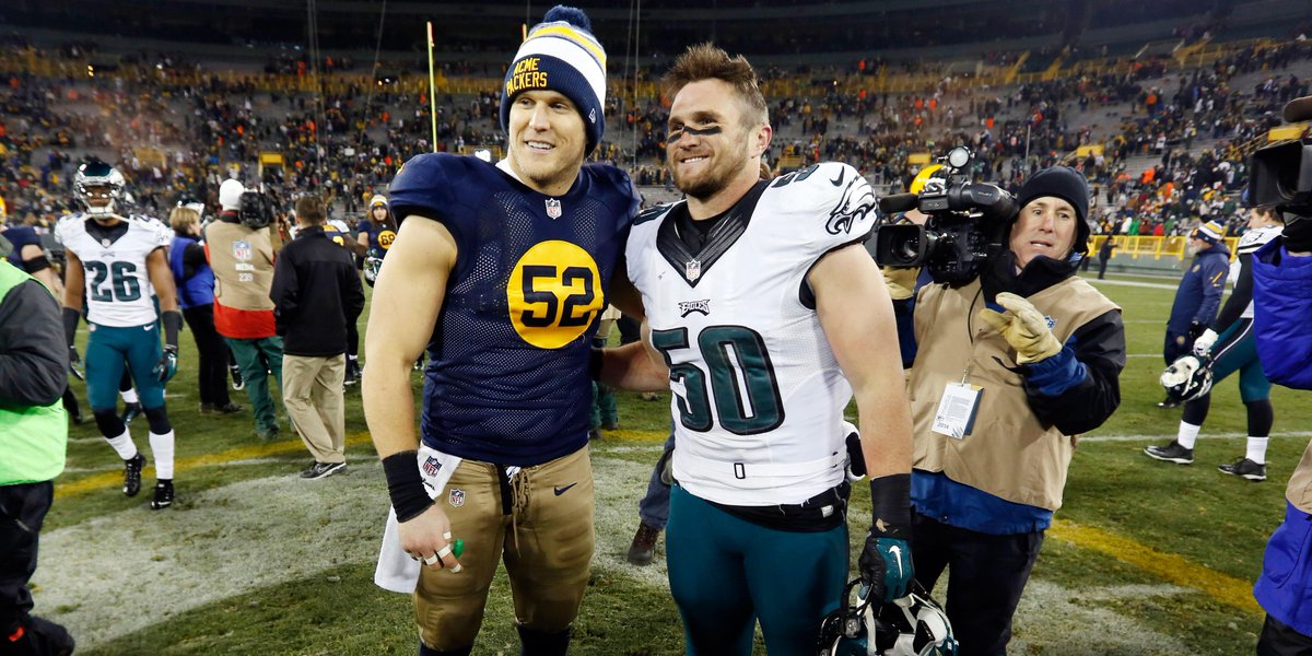 Clay Matthews: Clay Matthews poses for a photo with his brother, Casey ...