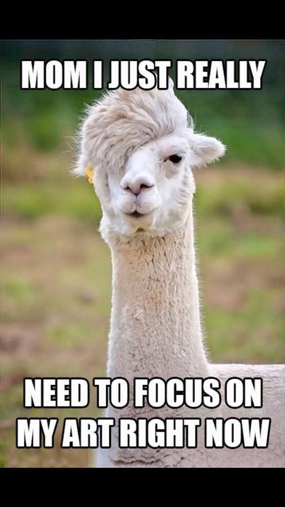 Llama Art Meme