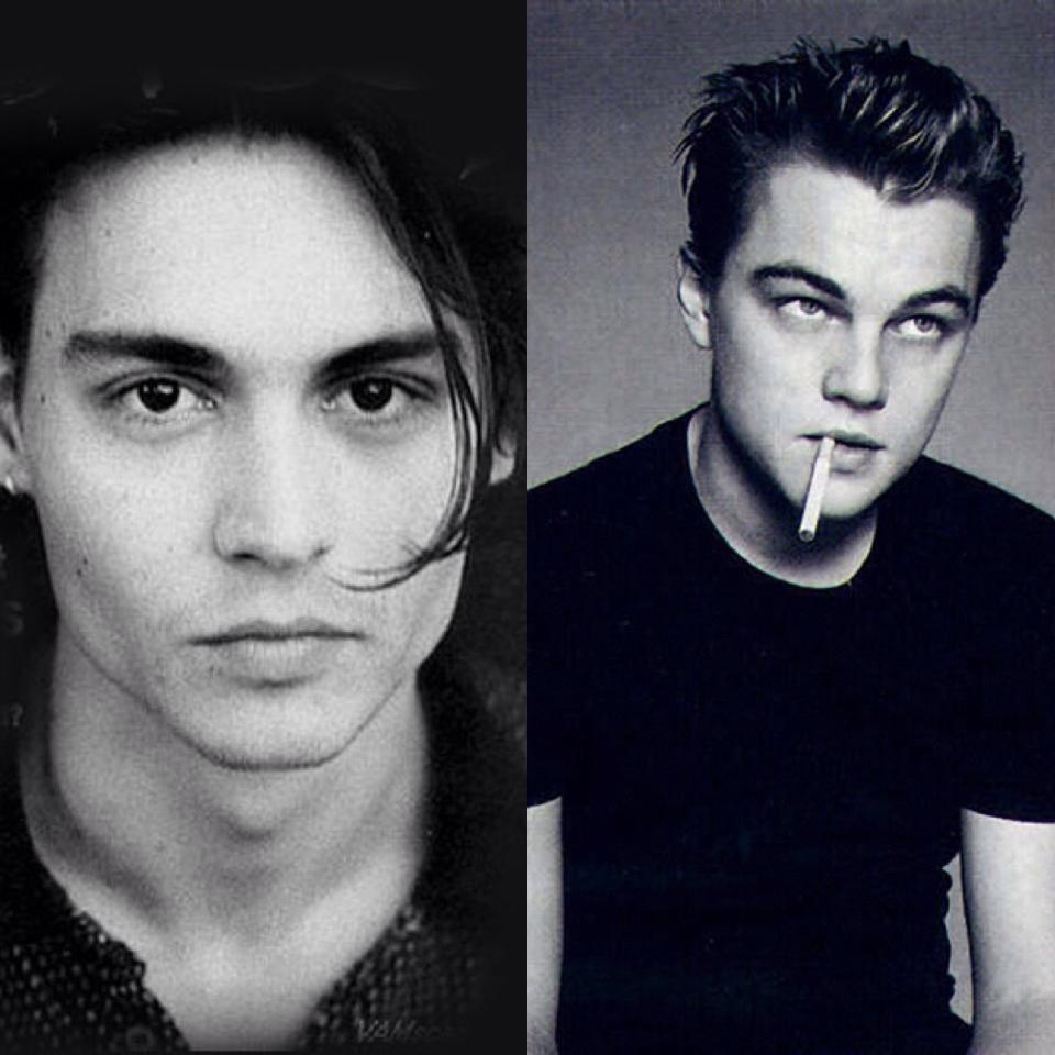 Young Johnny Depp And Leonardo Dicaprio