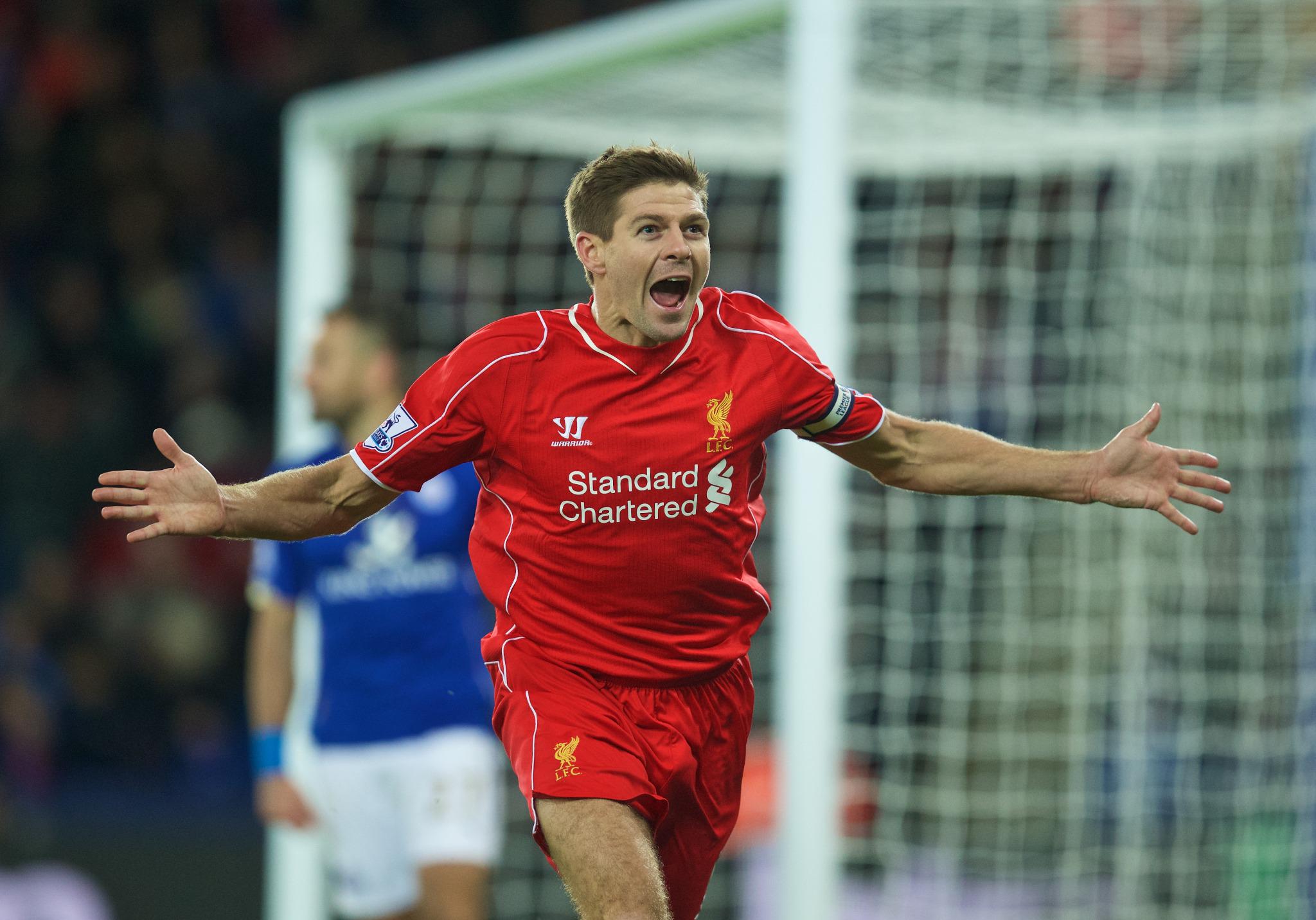 Steven Gerrard Celebrating
