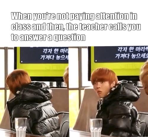 Not Paying Attention In Class Meme