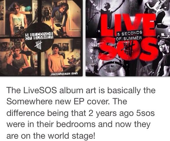 5sos Somewhere New Album Cover