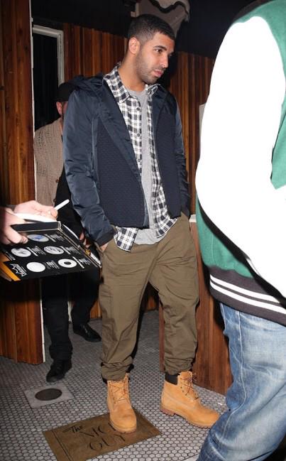 Drake Wearing Timberlands
