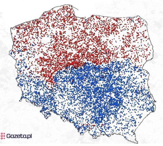 Map Of Poland With Villages