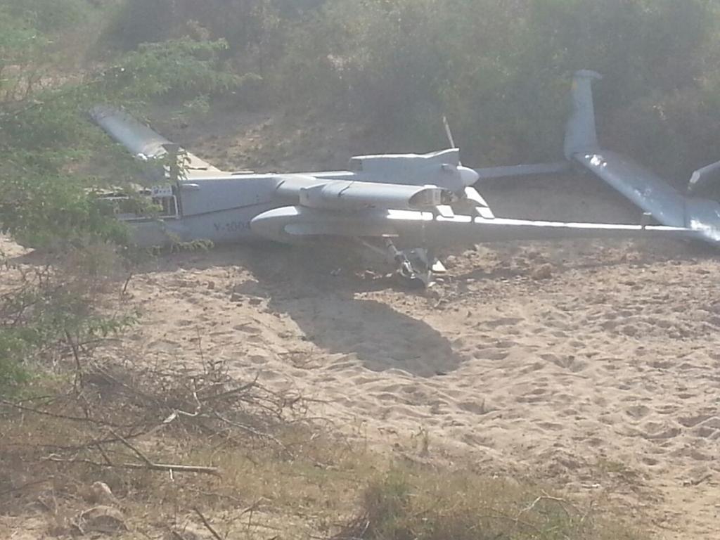 IAF UAV plane crashes in Kutch ( photos ) | DeshGujarat
