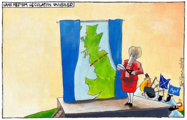 Iain green cartoon: nicola sturgeon’s land reform laws - scoopnest.com