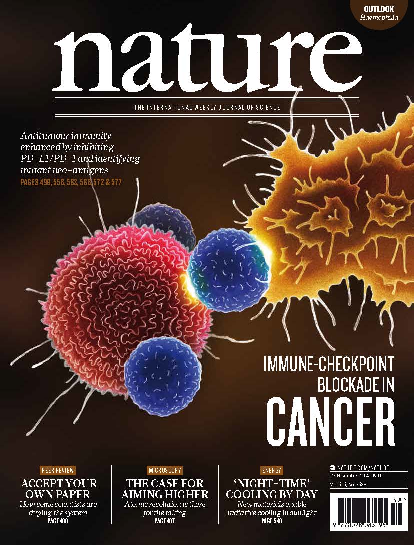 On the cover this: Immune-checkpoint blockade in cancer | nature ...