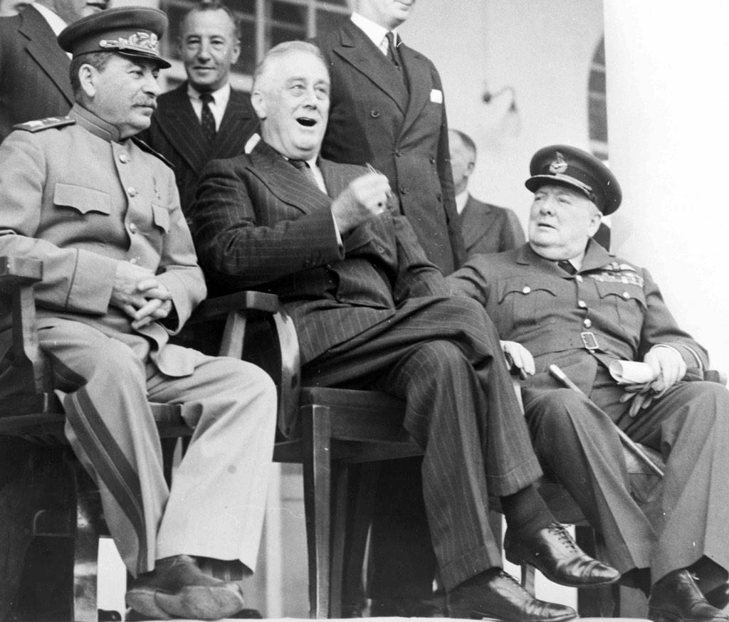 FDR arrived Tehran today 1943 for WW2 conference with Stalin ...