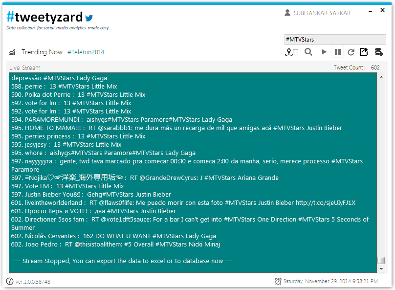 GitHub - subhankars/tweetyzard: It's a Twitter data gathering tool ...