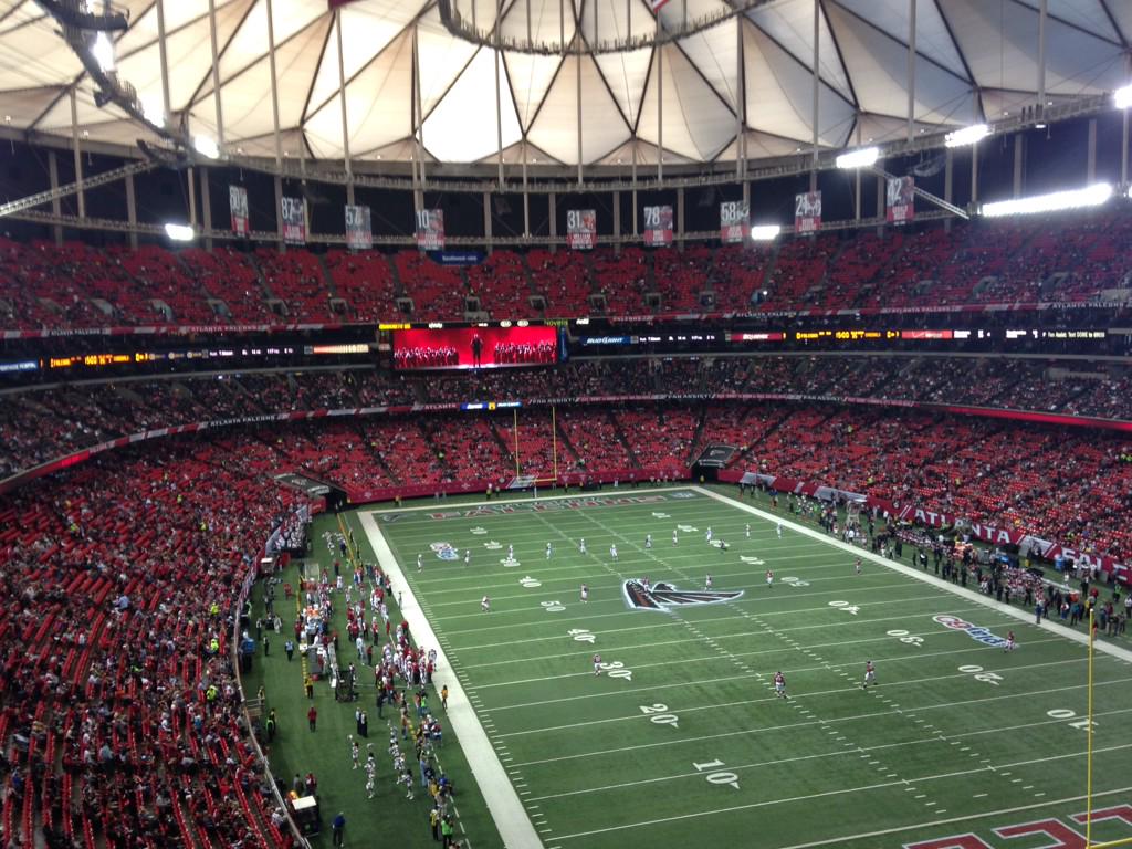 Kickoff crowd at Falcons game today (H/T KevReadsTweets) | Darren ...