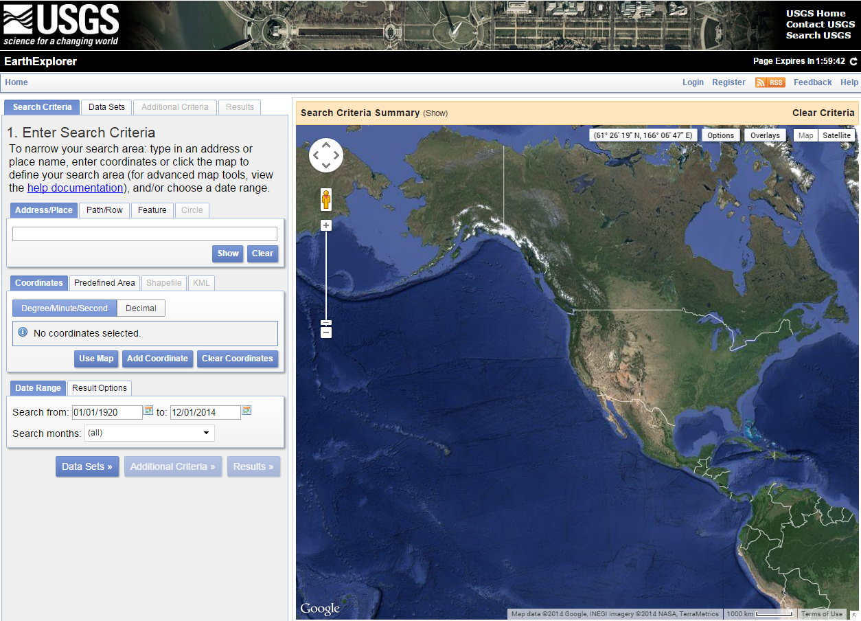 Usgs Explorer Find And Download Landsat 8 Remote Sensing Data From The