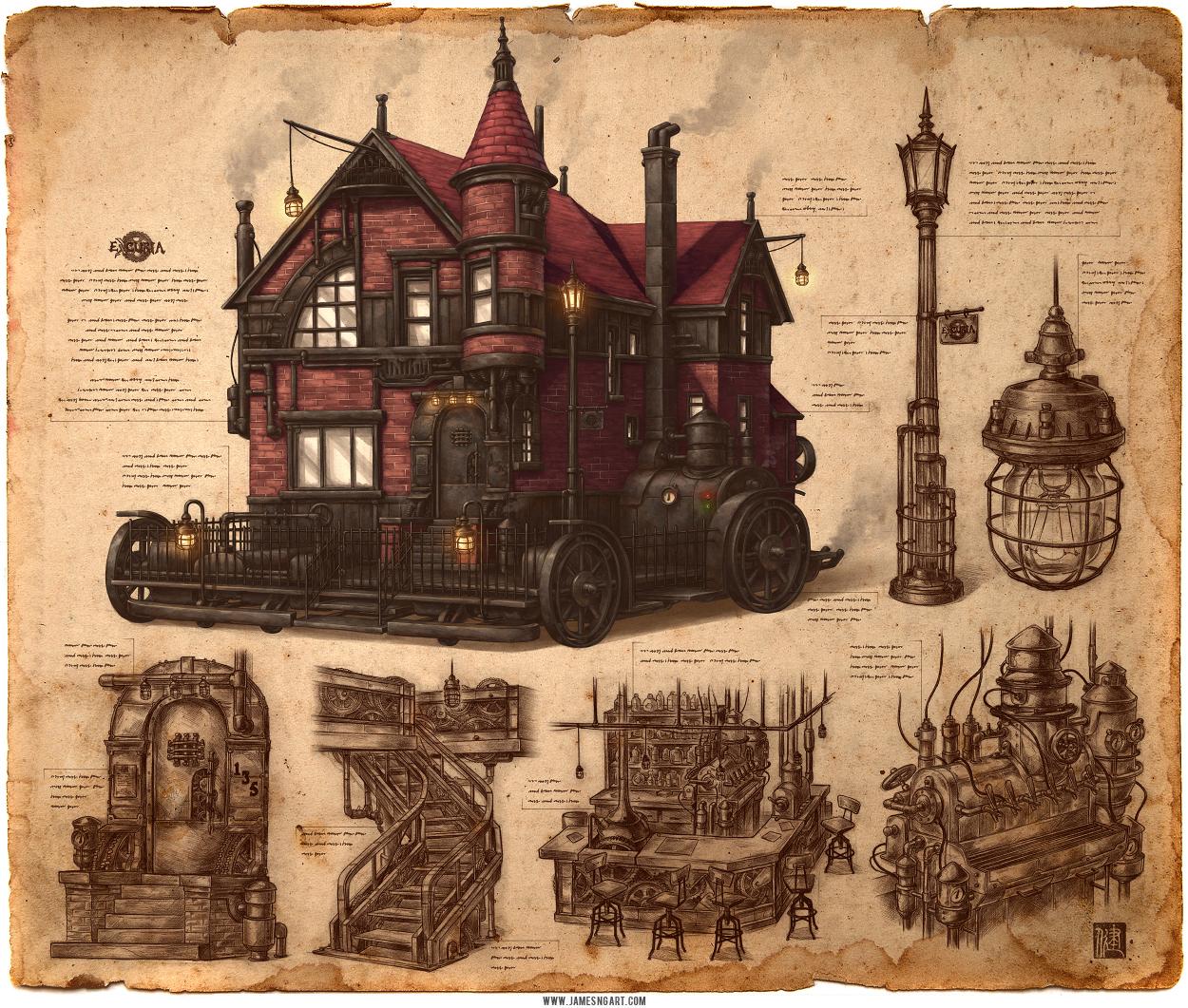 Steampunk House Concept