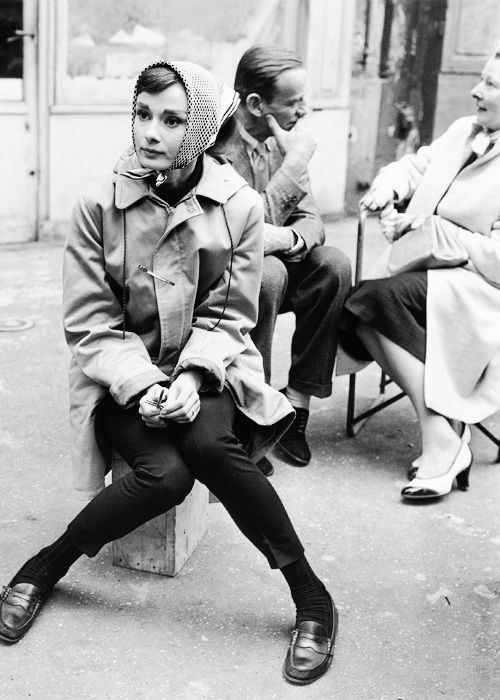 Audrey Hepburn and Fred Astaire on the set of ’Funny Face’, Paris, 1956 ...