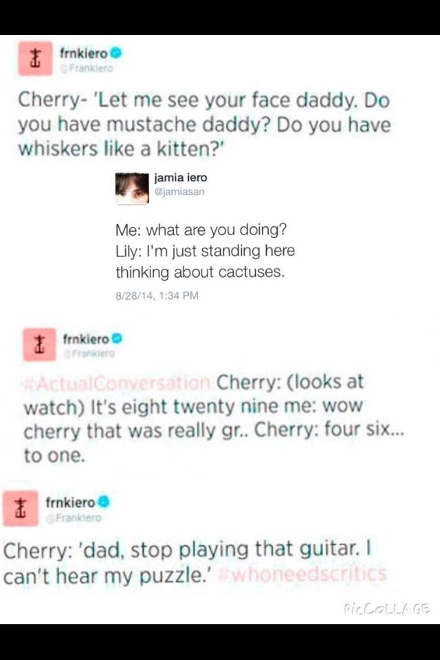 Frank Iero Cherry And Lily