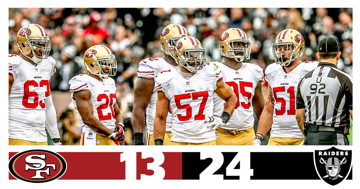 The 49ers lose to cross-town rival Raiders in Week 14. Game Story ...