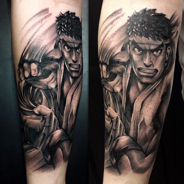 Ryu Arm Tattoo