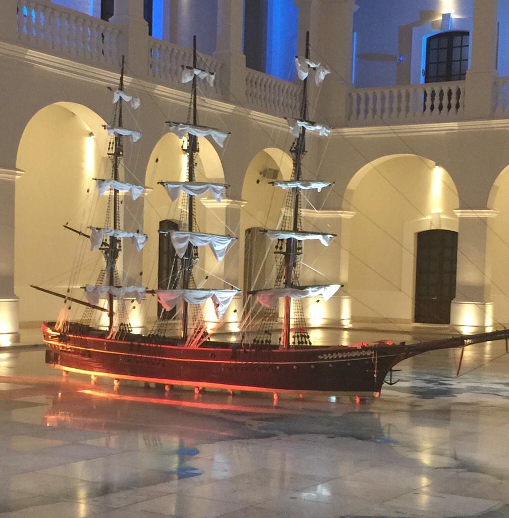 Postal de la réplica a escala de la fragata Chapultepec en el Museo ...