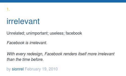 Irrelevant Definition