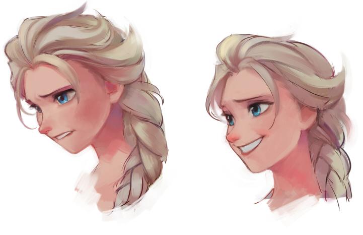 Elsa expressions (by:A-ka) (haven't posted cuz internet died ) : r/Frozen
