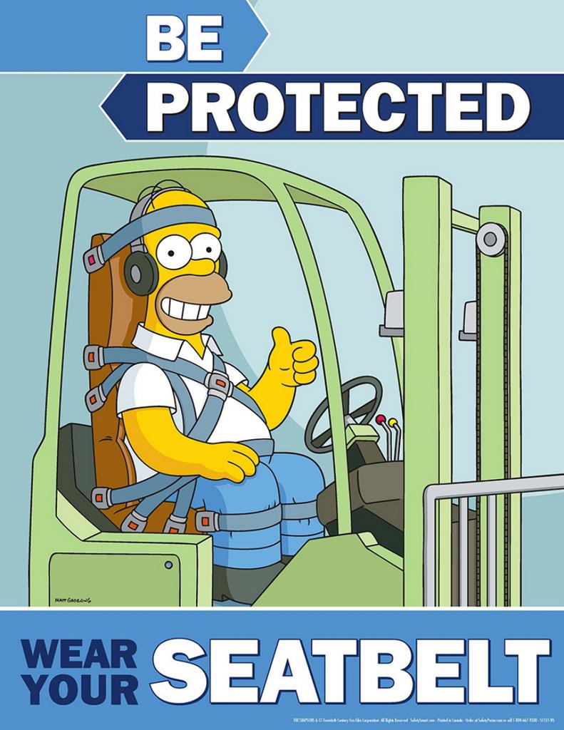 Simpsons Safety Posters