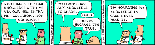 Knowledge Sharing Cartoon