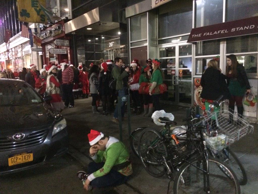 15 Photos Of Santas Lost Within A Massive Civil Rights March