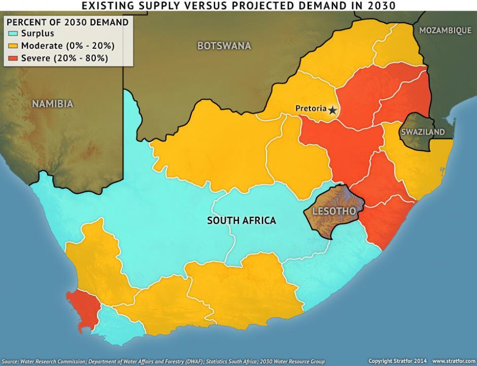 Africa Water Scarcity Map