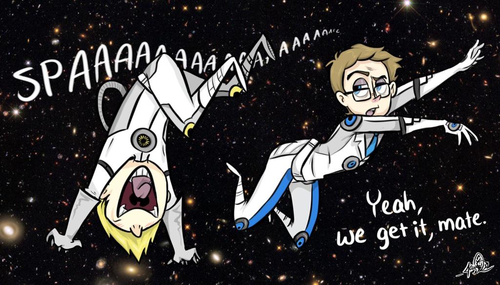 Portal 2 Space Core Human