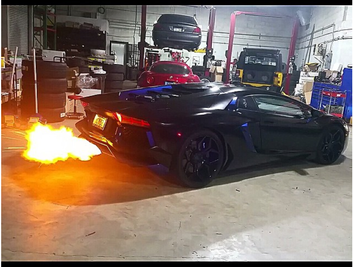 Custom Lamborghini Aventador Black